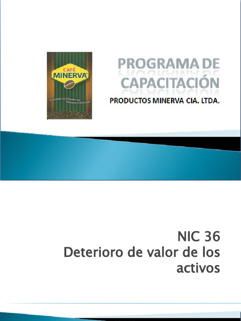 1.3.1 NIC 36 - Deterioro Del Valor de Los Activos | PDF | normas ...