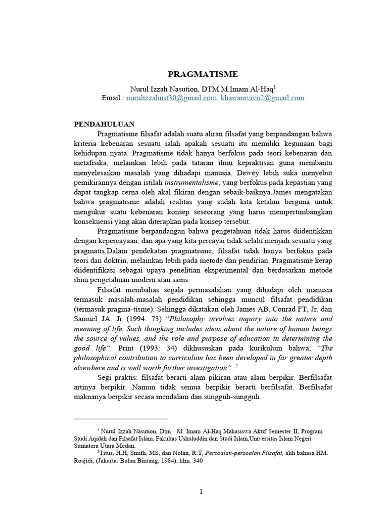 Pragmatisme AFI Fix | PDF