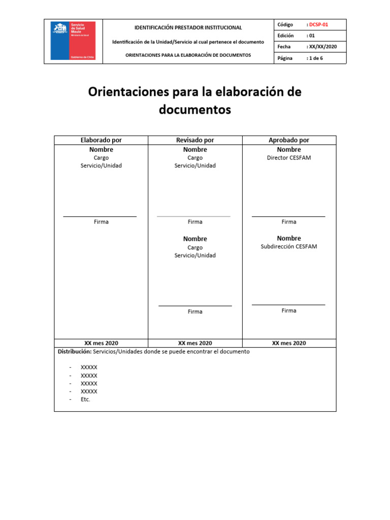 Orientaciones para La Elaboración de Documentos | PDF | Sistema de ...