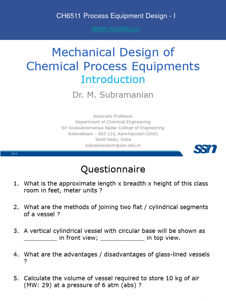 ProcessEquipmentDesign I Introduction | PDF | Construction | Welding