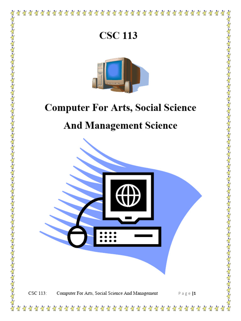 CSC 113 Lecture Materials | PDF | Computer Data Storage | Input/Output CSC 113 Lecture Materials | PDF | Computer Data Storage | Input/Output