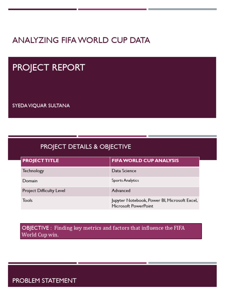 FIFA World Cup Data Analysis | PDF | Fifa World Cup | Association Football