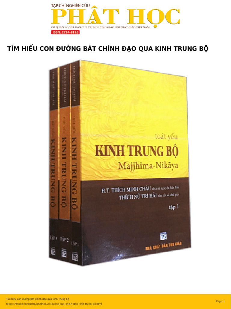 TM Hiu Con NG BT CHNH o Qua Kinh Trung B | PDF