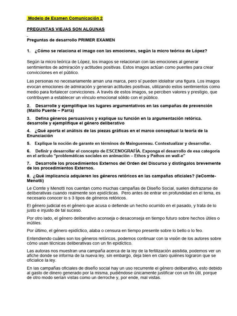 Examen Comu Colaborativo | PDF | Retórica | Argumento