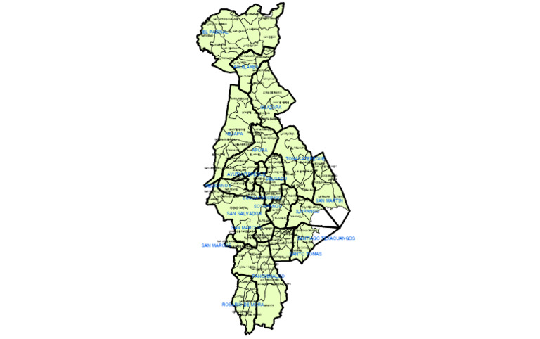 Mapa de Panchimalco y San Salvador | PDF