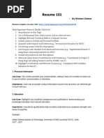 FAANG Resume Template Guide | PDF | Résumé | Computer Programming