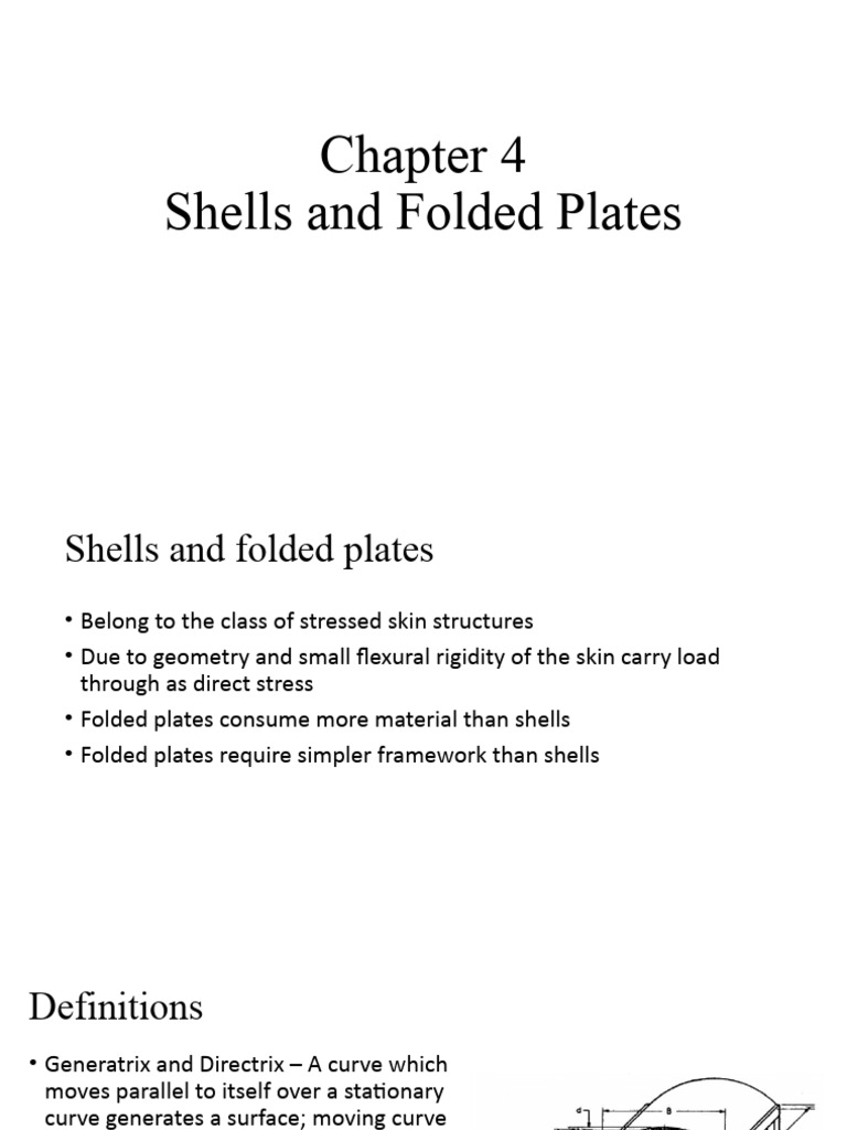 Shells and Folded Plates | PDF | Geometric Objects | Euclidean Geometry