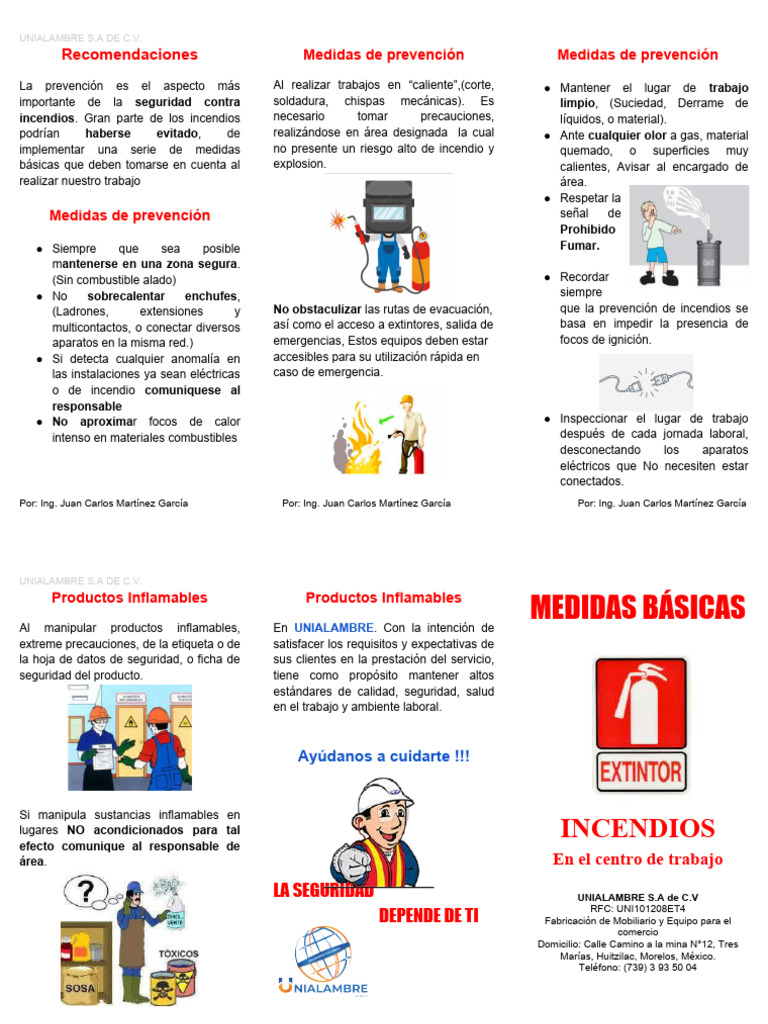 Triptico Contra Incendios | PDF