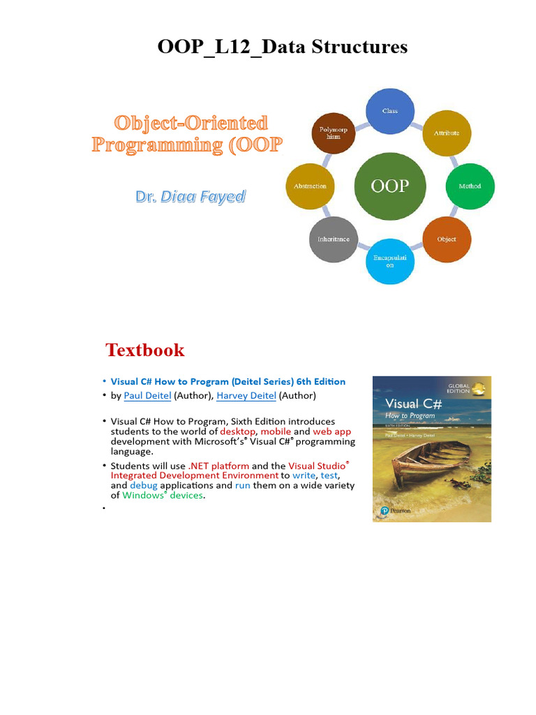 OOP L12 Data Structures Lite | PDF | Integer (Computer Science) | Parameter (Computer Programming)