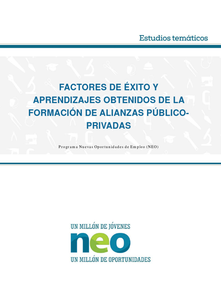 Factores de Xito y Aprendizajes Obtenidos de La Formaci N de Alianzas P ...