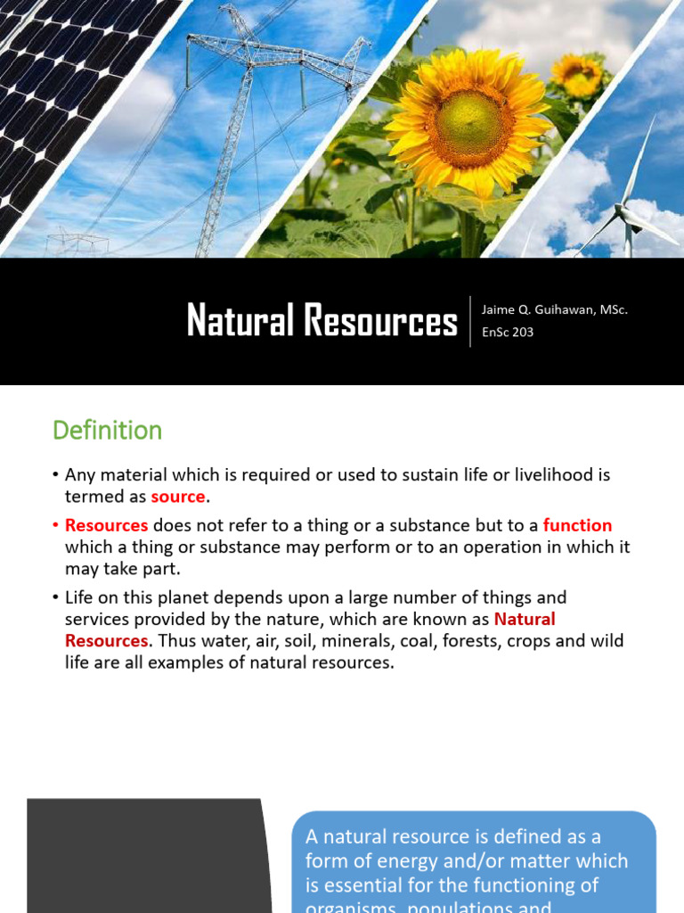 Chapter 2 - Natural Resources | PDF | Logging | Climate Change Mitigation