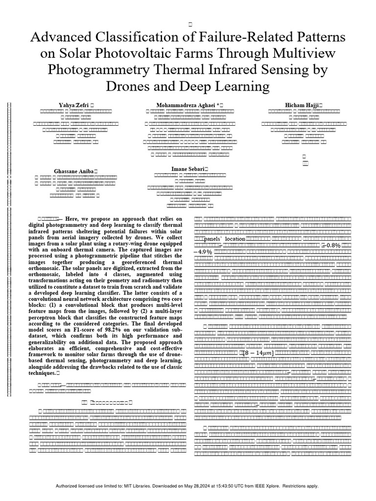 Zefri Et Al - 2023 - Advanced Classification of Failure-Related Patterns On Solar Photovoltaic ...