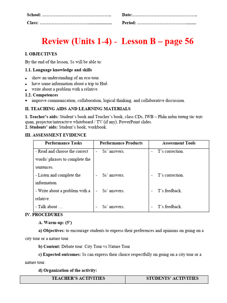 Review - Units 1-4 - Page 56 | PDF | Human Communication | Learning