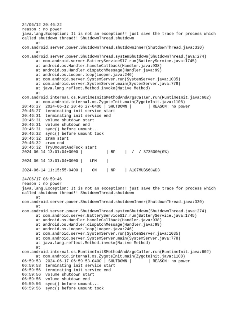 Power Off Reset Reason | PDF | Java (Programming Language) | Systems Architecture