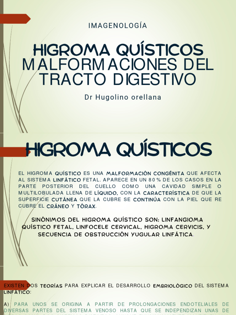 Higroma y Malformaciones Digestiva | PDF | Tracto gastrointestinal ...