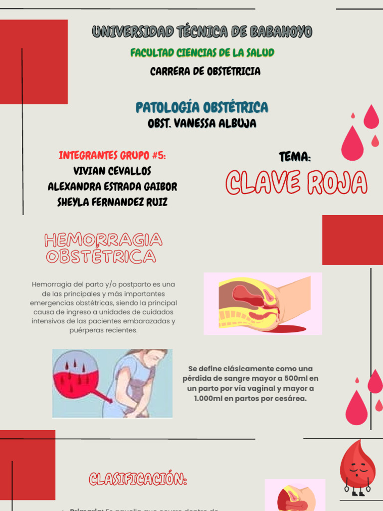 Grupo 5 Clave Roja | PDF | Presión sanguínea | Parto