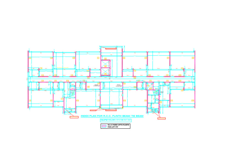R.C.C. Plinth/Tie Beam Index Plan | PDF
