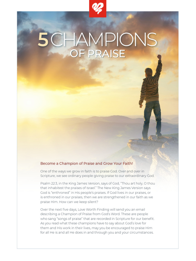 5 Champions of Praise July2022 | PDF | David | Jesus