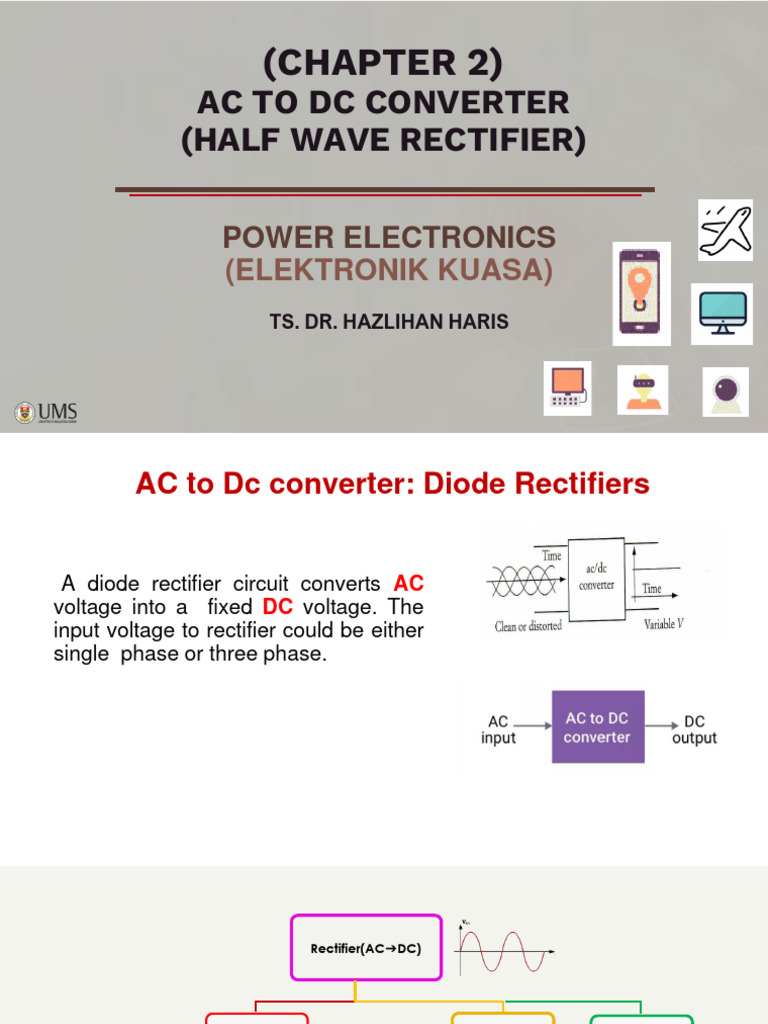 2) Half Wave Rectifier | PDF | Rectifier | Electrical Components
