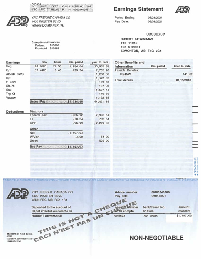Paystub 2 | PDF