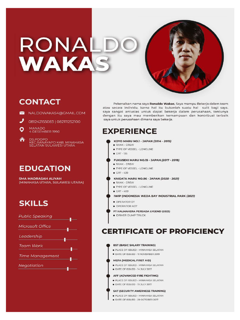 CV Ronaldo Wakas-1 (2) - Compressed | PDF