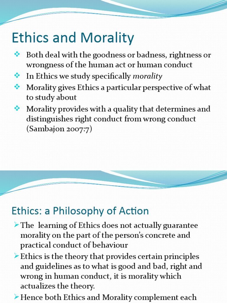 ETHICS-Lesson-1 | Download Free PDF | Morality | Reason