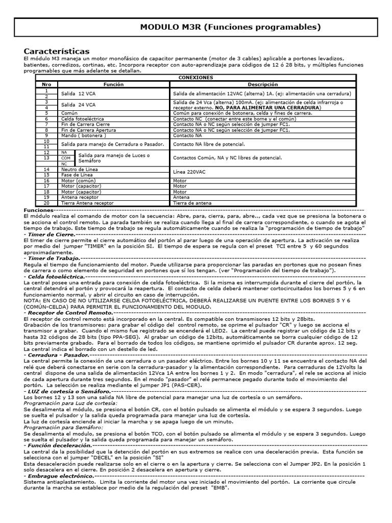 M3R Leds | PDF | Control remoto | Relé
