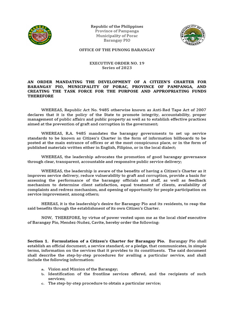 16.2 Citizens Charter Task Force | PDF | Political Corruption | Corruption