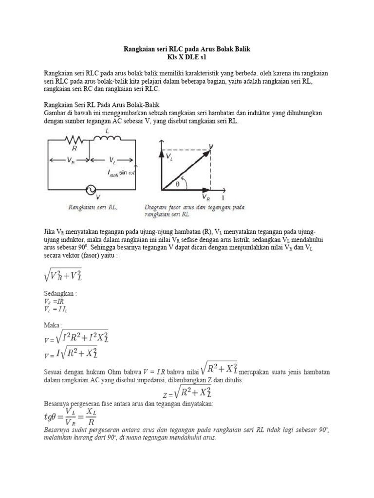 6-77 Peralihan Rangkaian RLC | PDF