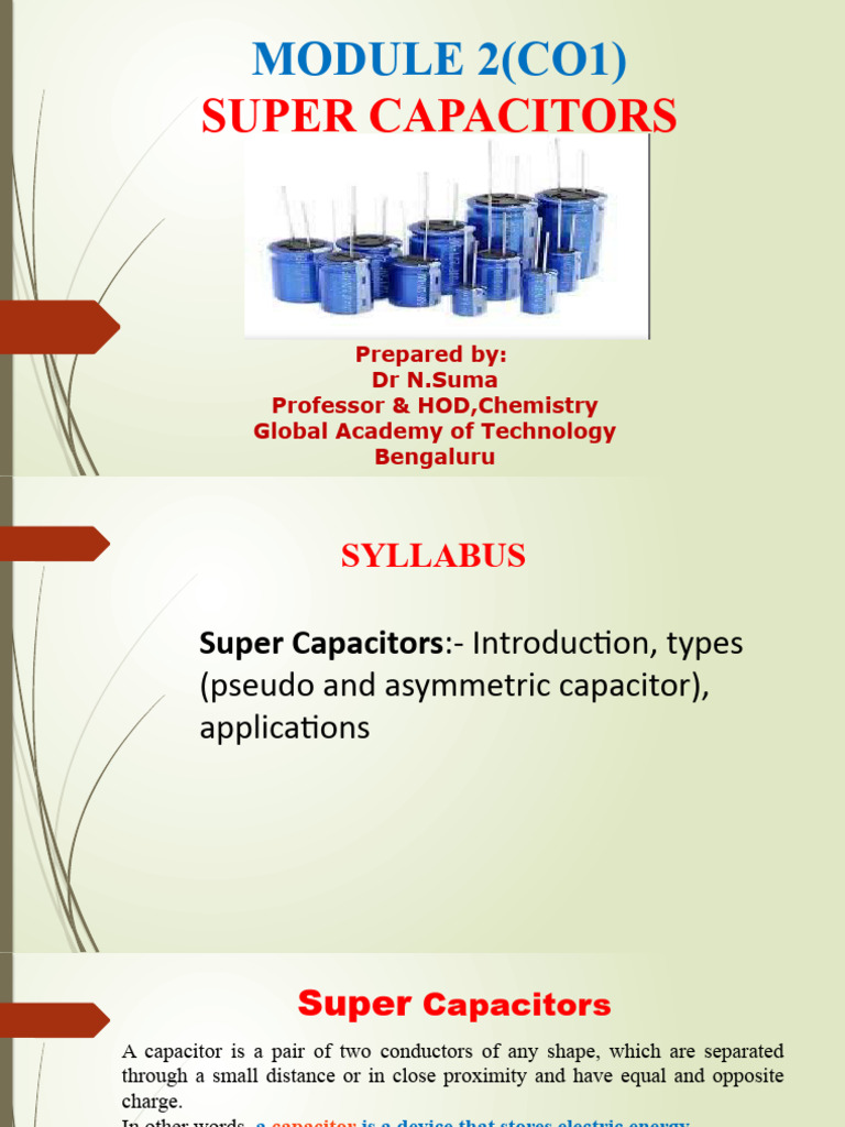 Gat Super Capacitors | PDF | Capacitor | Electrode