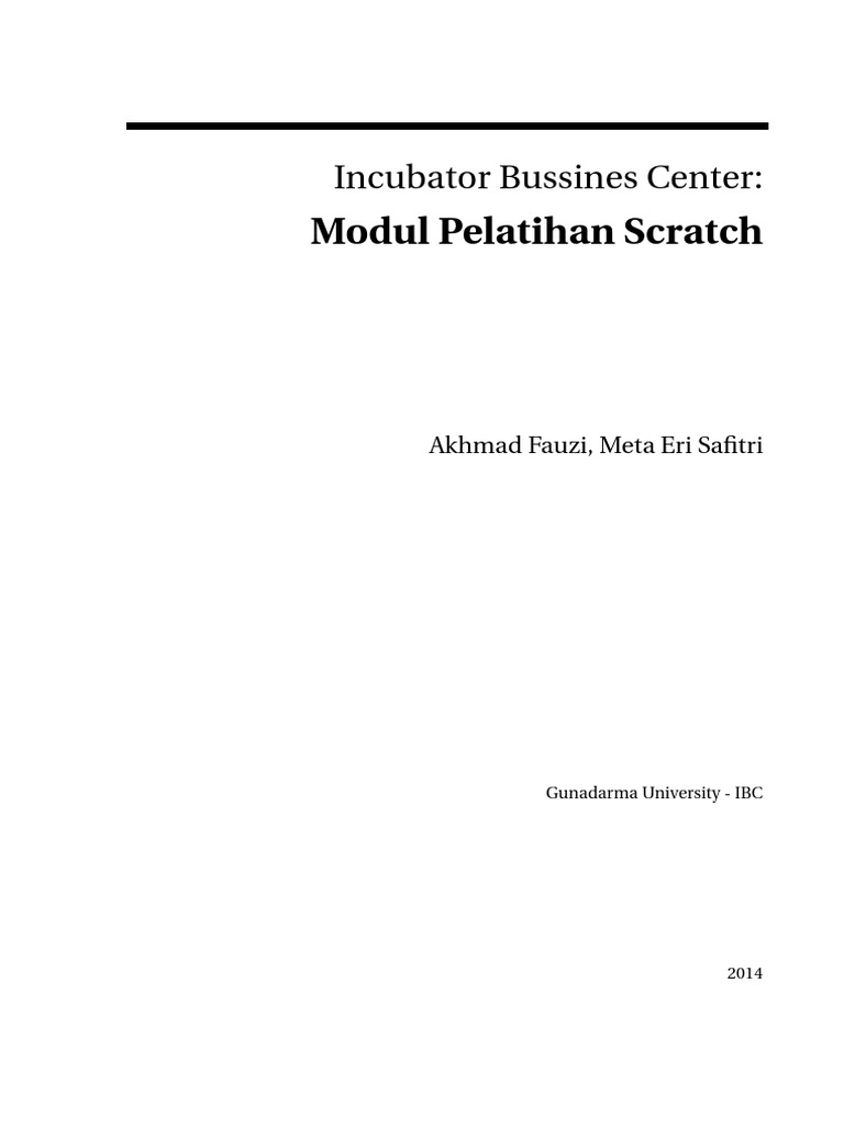 Scratch Training Module | PDF | License