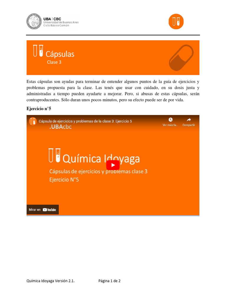 3. Cápsula Clase 3 | PDF