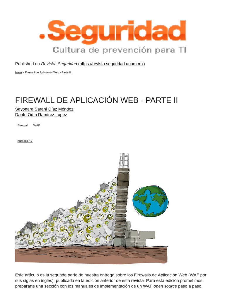 Firewall de Aplicación Web - Parte II | PDF | Servidor proxy | Software ...
