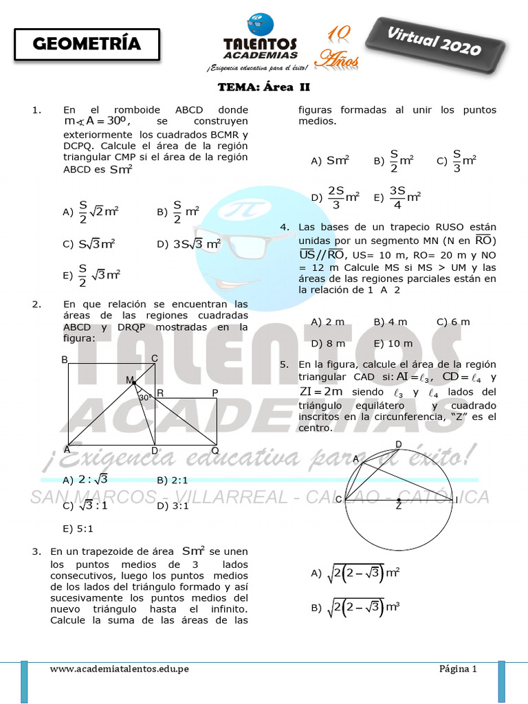 AREAS-II | PDF | Euclides | Geometría euclidiana