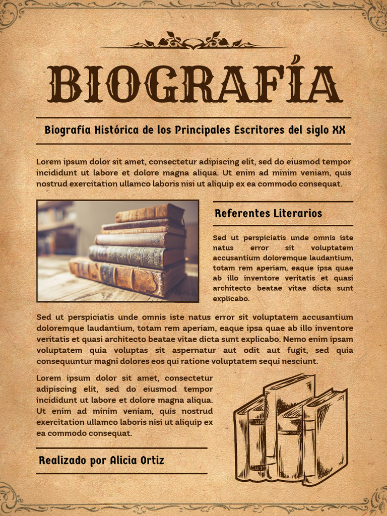 Plantilla Para Una Biografia