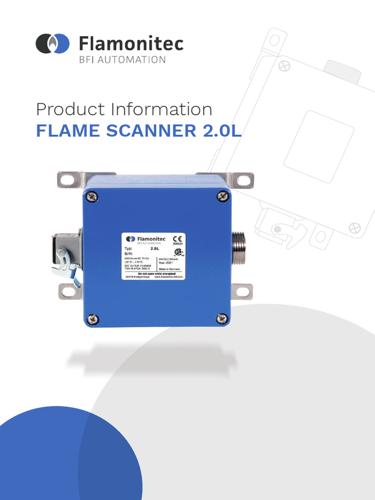 Flamonitec - BFI - Product Information Flame Scanner 2.0L - EN | PDF ...