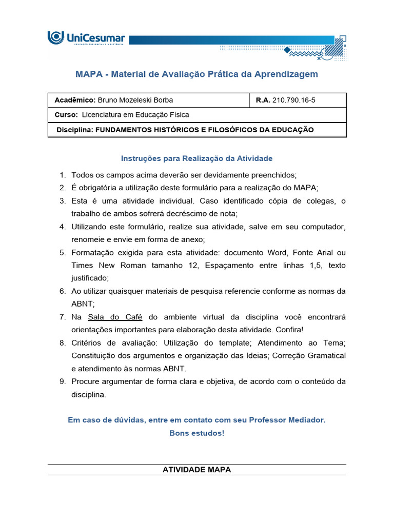 Mapa Unicesumar | PDF | Conhecimento | Platão Mapa Unicesumar | PDF | Conhecimento | Platão