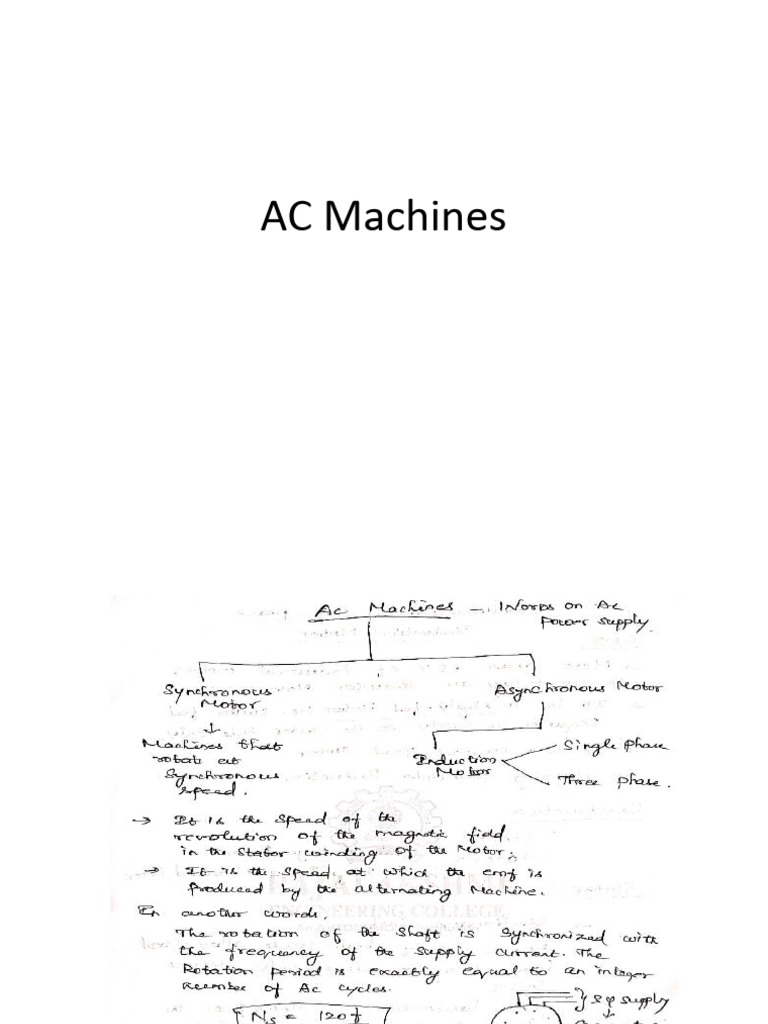 AC Machines -Induction Motor | PDF