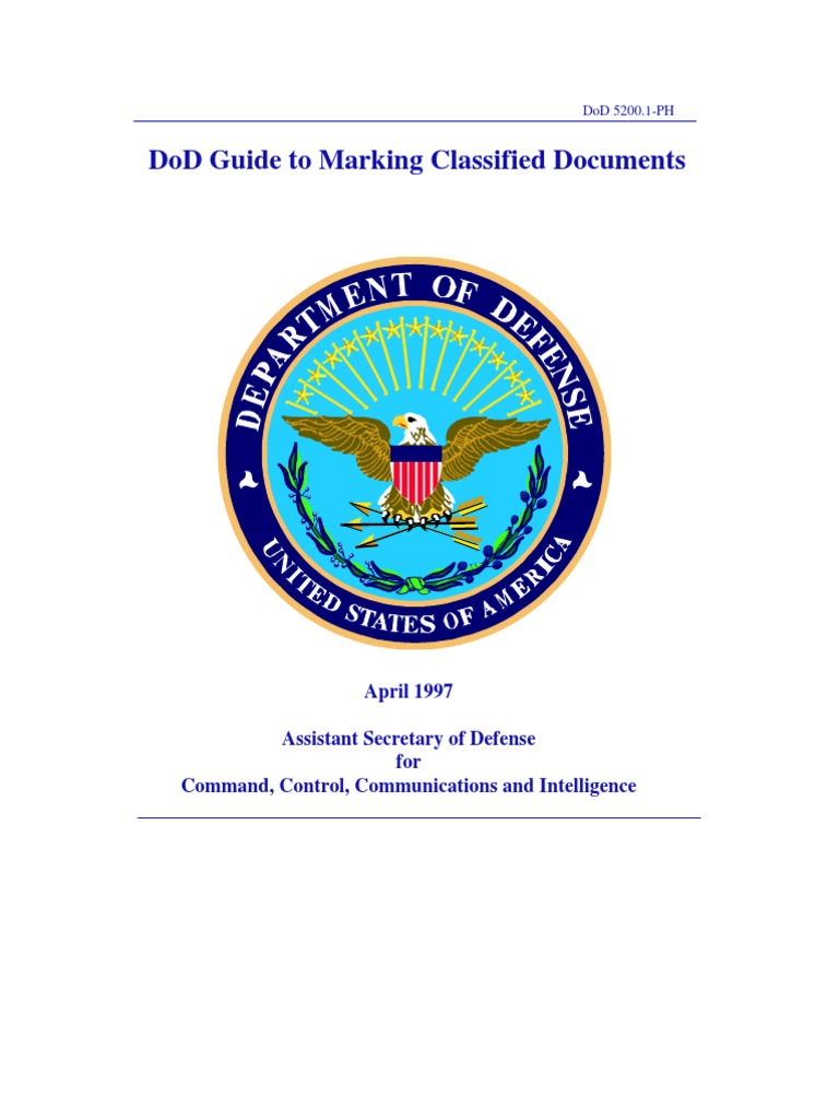 DoD Markings | Classified Information In The United States | Classified ...
