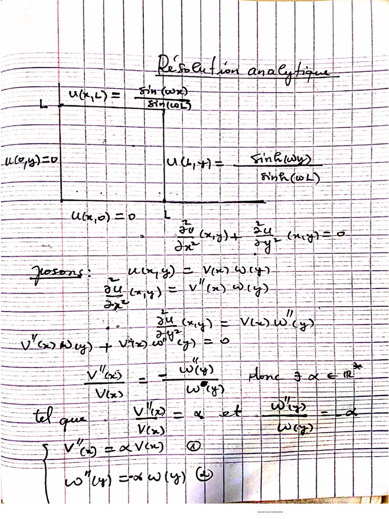 Résolution Analytiques de L'exercice 1 | PDF Résolution Analytiques de L'exercice 1 | PDF