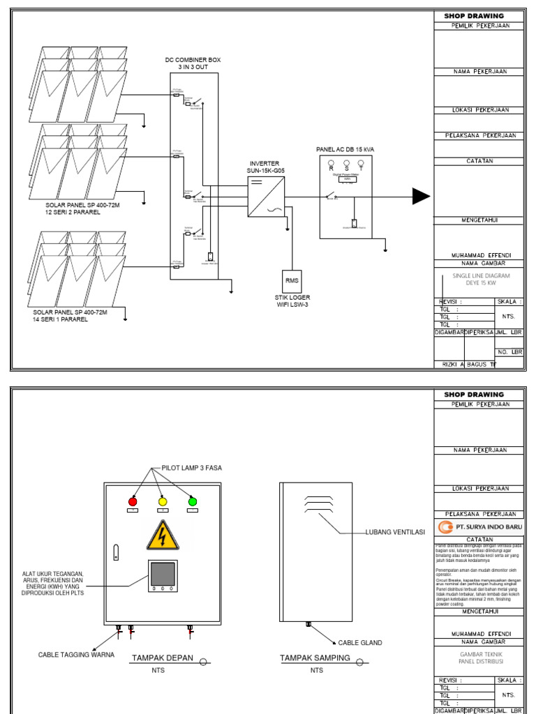 DC Combiner Box 3 in 3 Out: Shop Drawing | PDF
