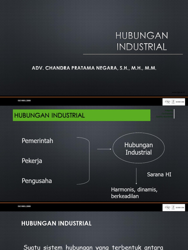 Materi Hubungan Industrial - HK Binis D3 AKT 22 - LPP - 2024 | PDF | Bisnis