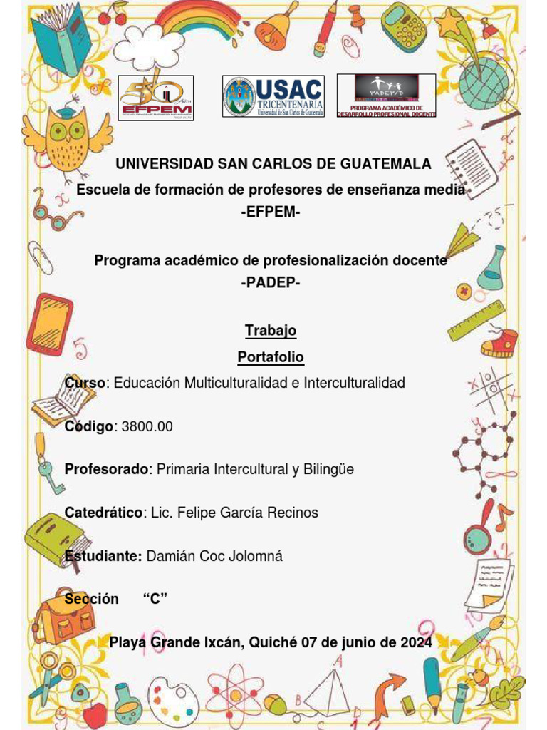 Damian - Portafolio Digital | PDF | Dibujo | Aprendizaje