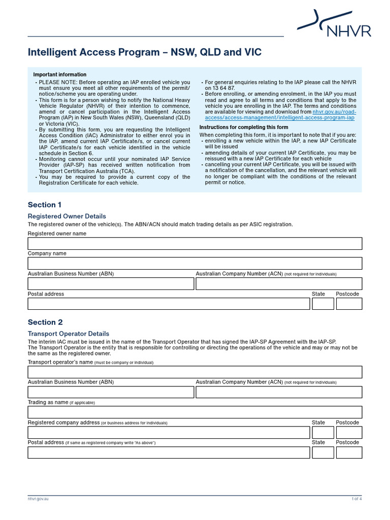 1128 Iap Form | PDF