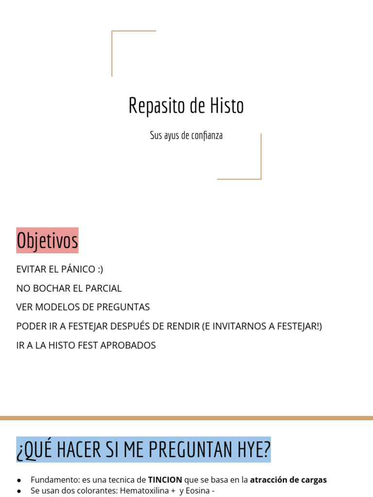 Repaso Histo - 3 | PDF | Tinción | Bioquímica