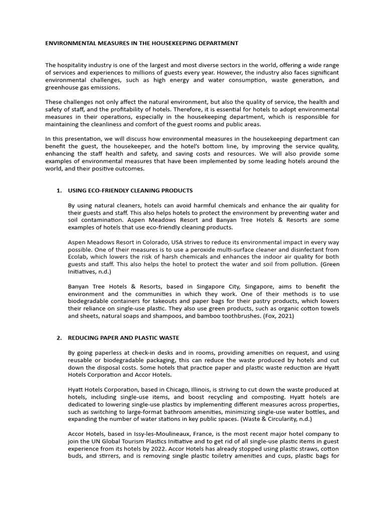 HTM 215 - Final Assignment Script | PDF | Efficient Energy Use | Air ...