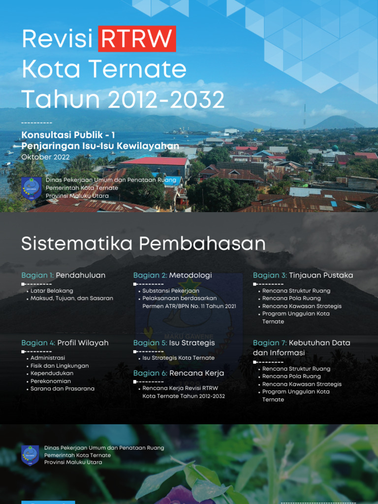 Revisi RTRW Kota Ternate 2012-2032 | PDF