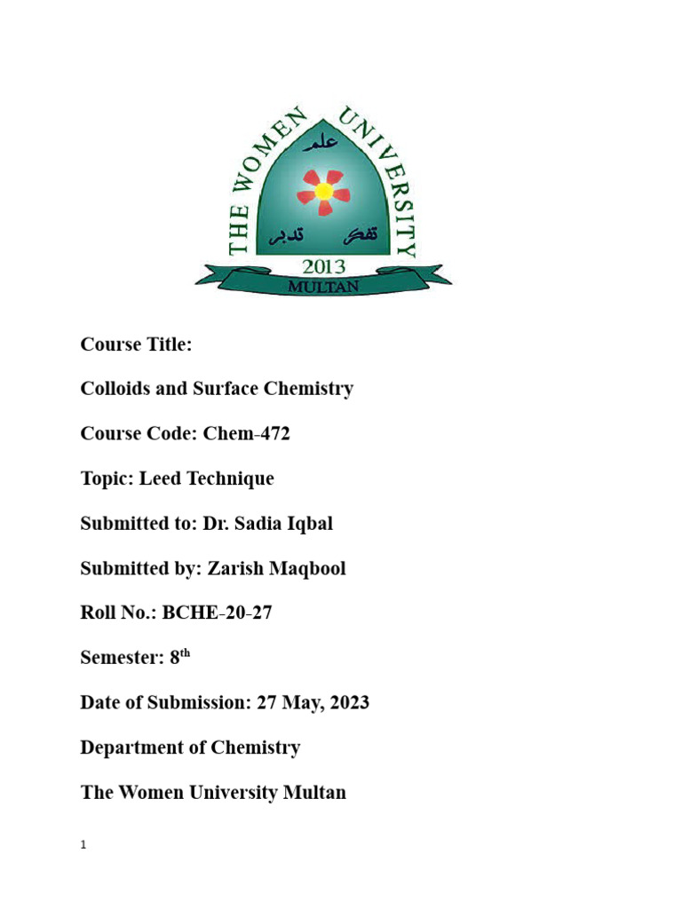 Zarish Leed Presentation Portion | PDF | Graphene | Materials