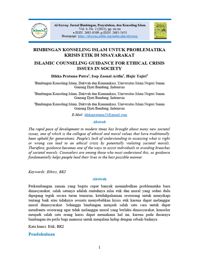 Jurnal MK Isu-Isu Kontemporer - Dikka | PDF | Sains & Matematika