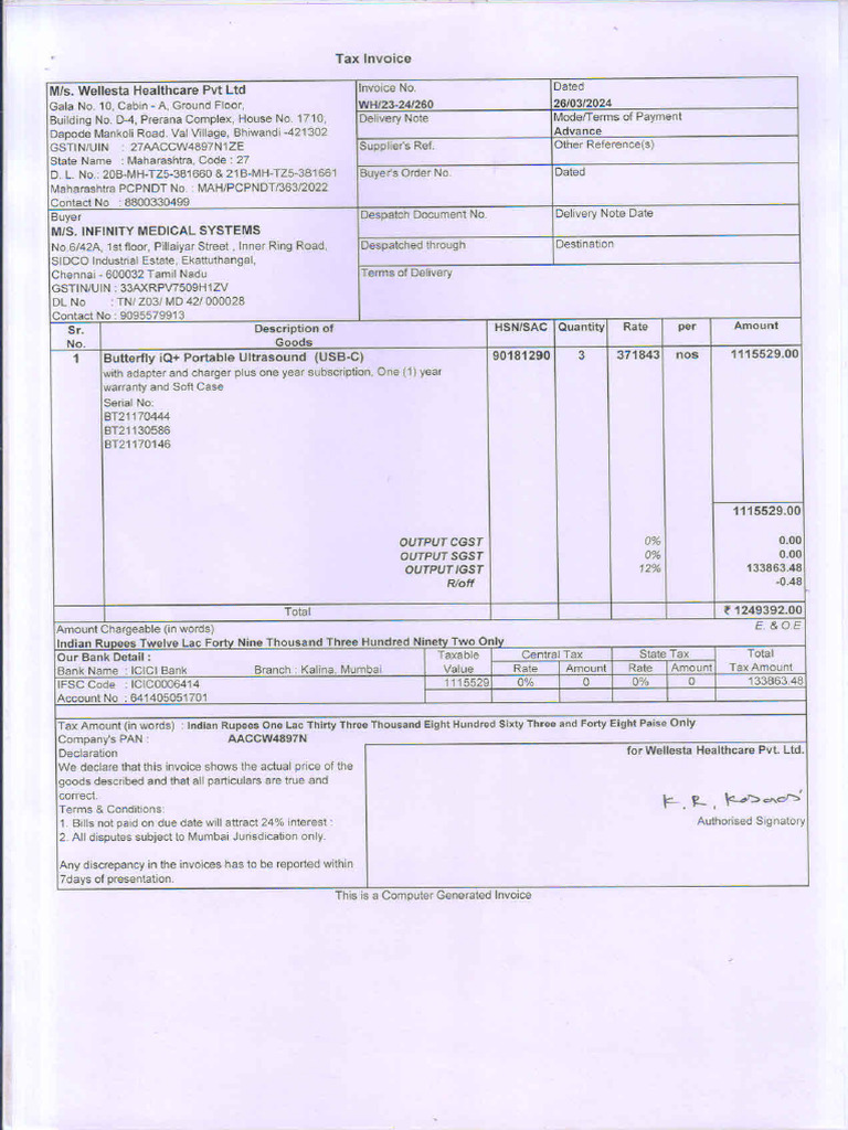 Inv - 260 | PDF